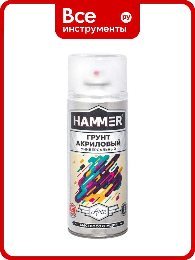 Акриловый грунт Hammer белый, 520 мл, 0.27 кг ЭК000140408