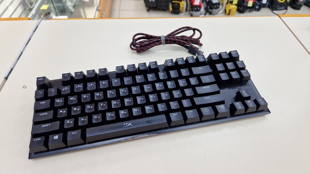 Игровая клавиатура HyperX Alloy FPS Pro Cherry MX Red HX-KB4RD1-RU/R1 (Black), б/у, уценка