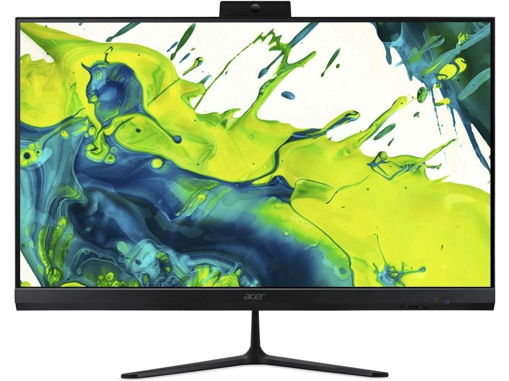 Моноблок Acer Aspire C27-2G 27" Full HD Ryzen 7 8845HS (3.8) 16Gb SSD512Gb RGr CR Eshell GbitEth WiFi BT 120W клавиатура мышь Cam черный 1920x108