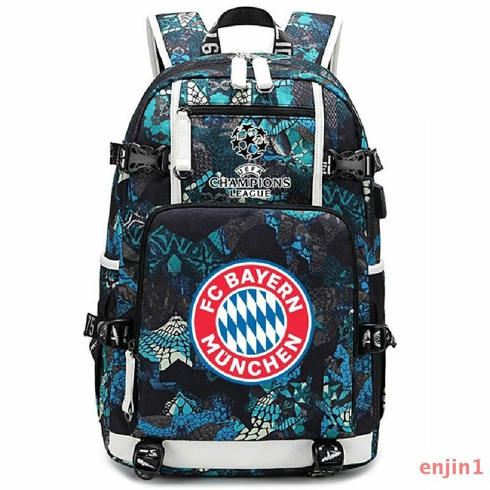 Школьный рюкзак Bundesliga Real FC Bayern Munich с зарядкой USB для ноутбука