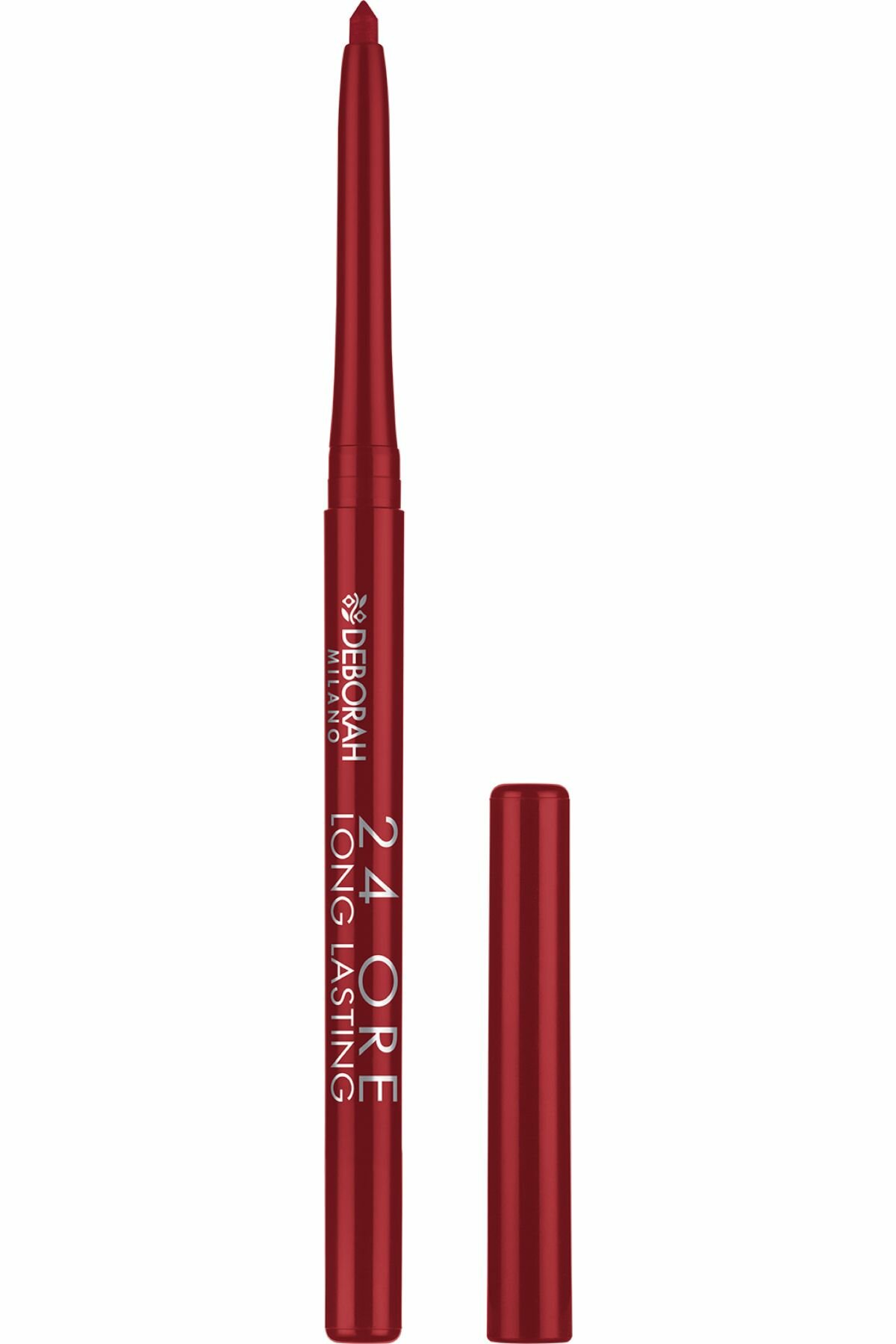 Deborah Milano Карандаш для губ Тон 02 Ярко-красный автоматический 24 ORE LONG LASTING LIP PENCIL выдвижной 0,4 г