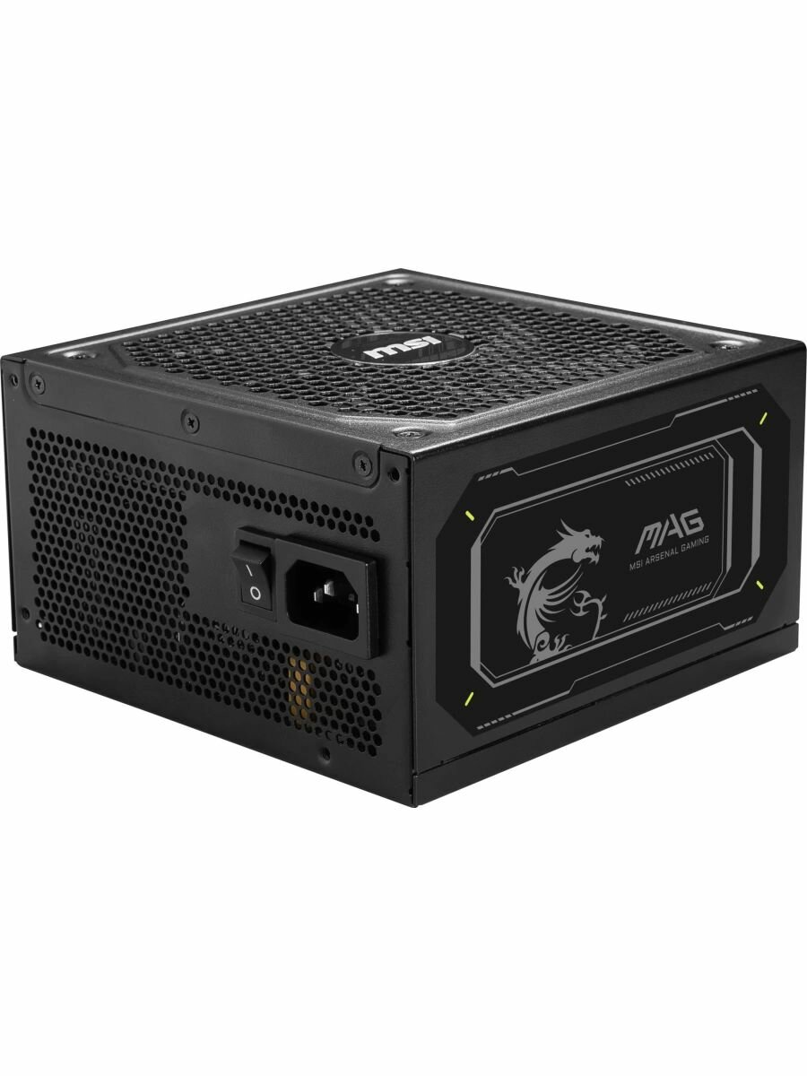 Блок питания MSI ATX 1000W MAG A1000GL PCIE5 80+ gold (20+4pin) APFC 135mm fan 15xSATA Cab Manag RTL