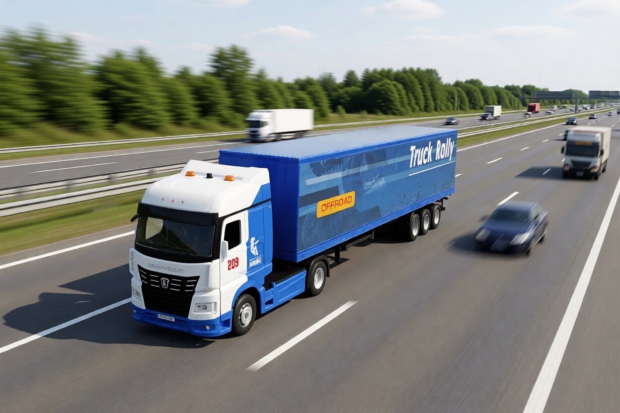 Машина металлическая KAMAZ тягач С полуприцепом KAMAZCARGO-37SL-BU