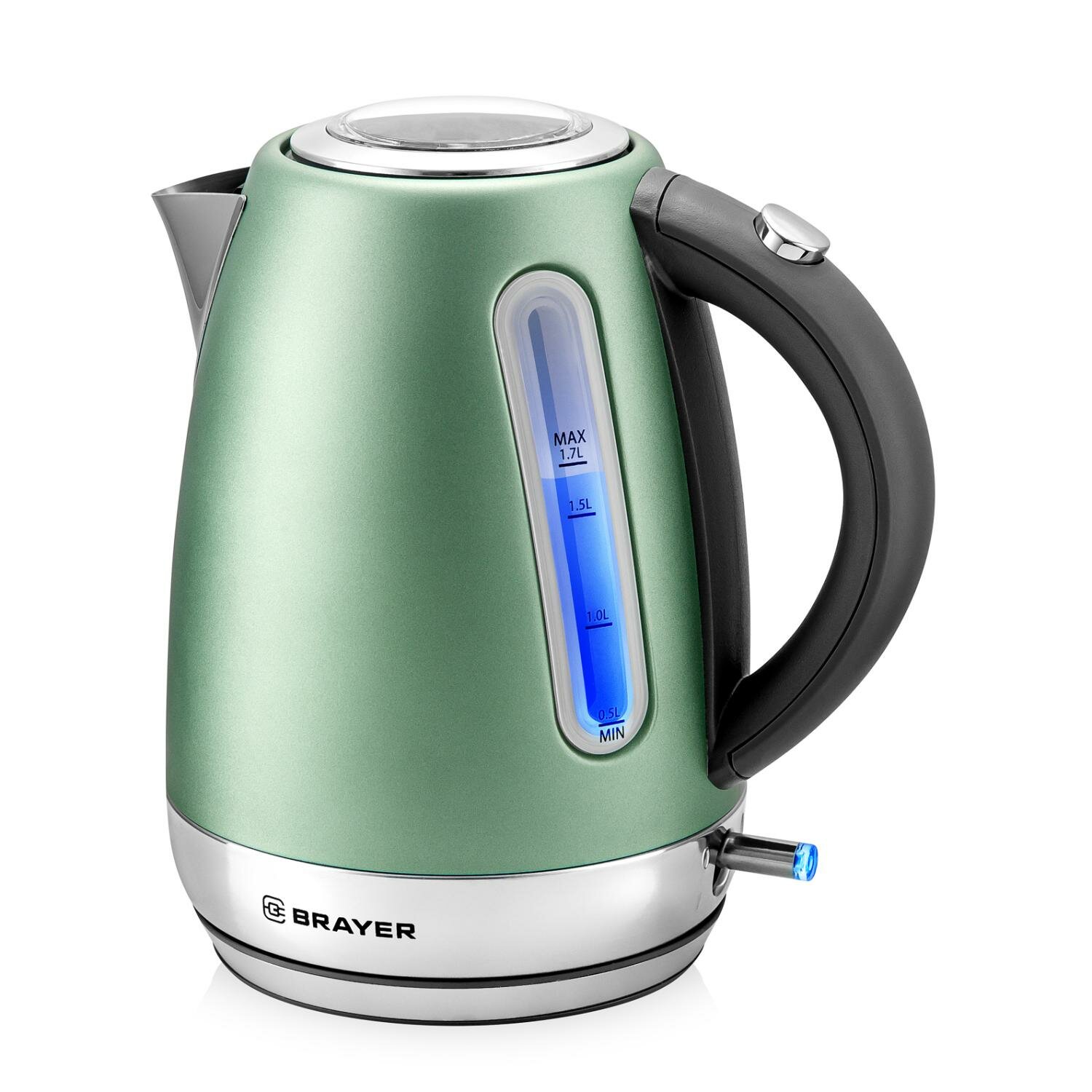 Чайник Brayer 6111BR 2200Вт.1,7 л, сталь окраш, автоотключ