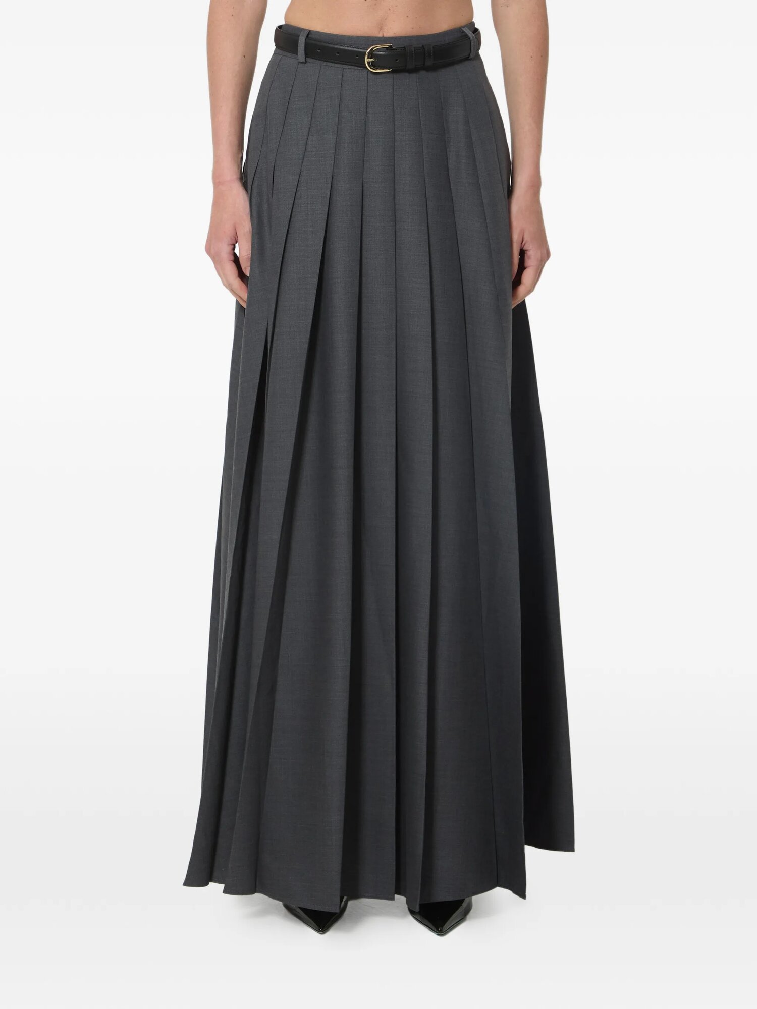 Юбка Belted pleated maxi skirt