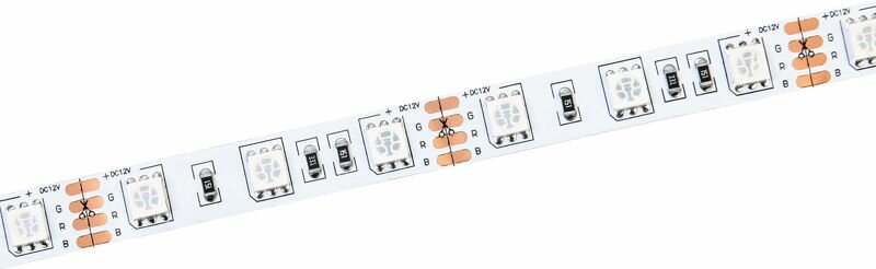 Лента светодиодная LED LSR-5050RGB60-14.4-IP20-12В (уп.3м) IEK LSR2-3-060-20-3-03
