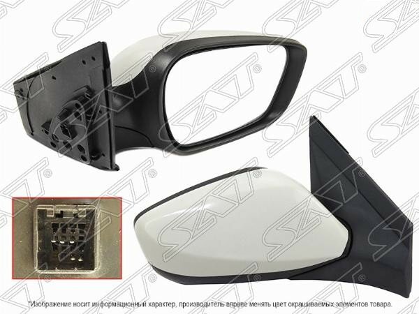 Зеркало SAT ST-HNS1-940-1 Hyundai Solaris 10-17 / Accent 11-17 справа Обогрев/ Регулировка/ 5 контактов