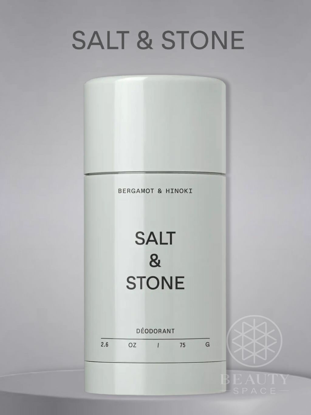 Salt & Stone Дезодорант Black Bergamot & Hinoki Extra-Strength Aluminum-Free Deodorant, 75g
