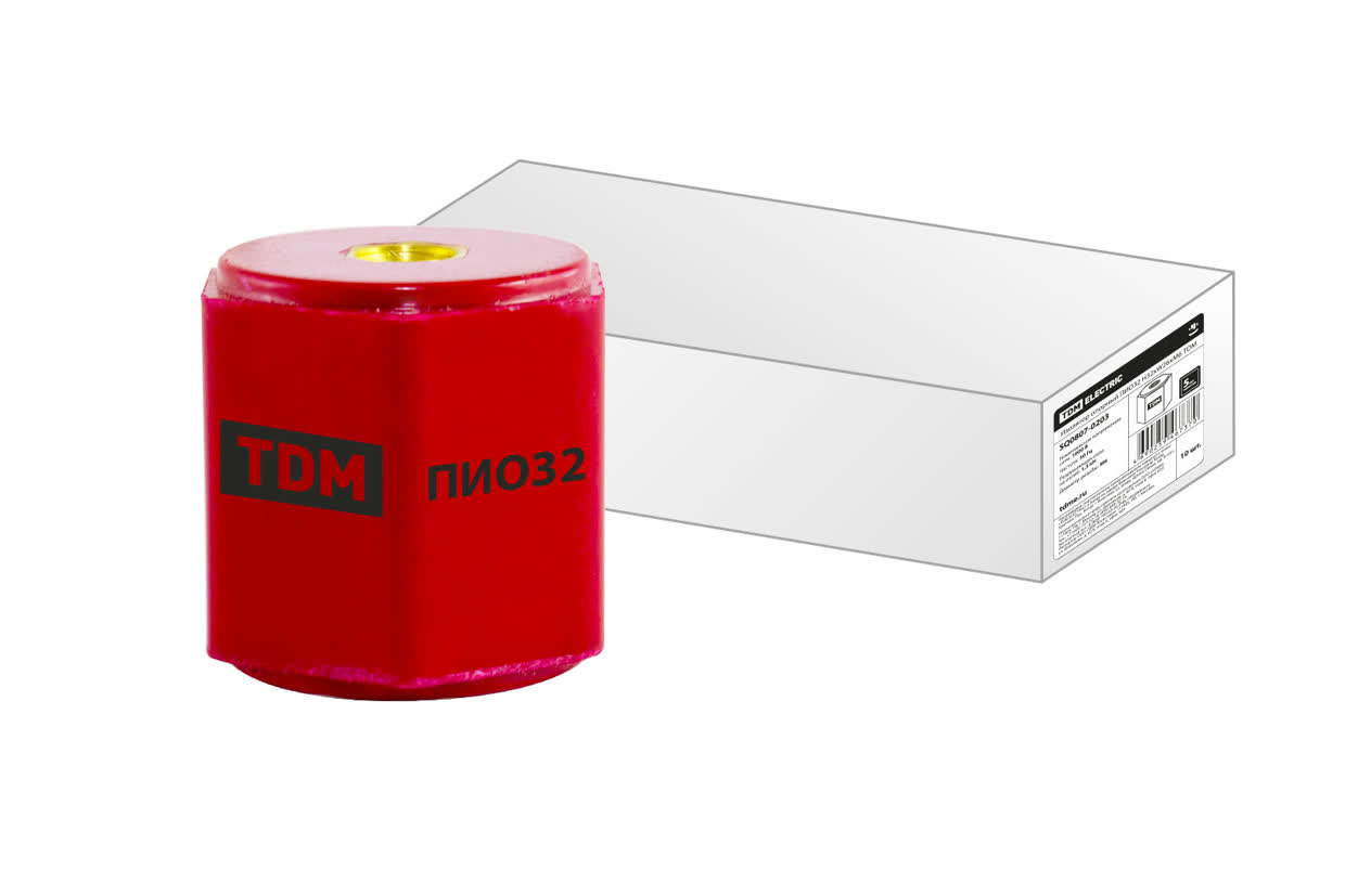 Изолятор опорный ПИО32 TDM ELECTRIC красный {SQ0807-0203} 1 шт