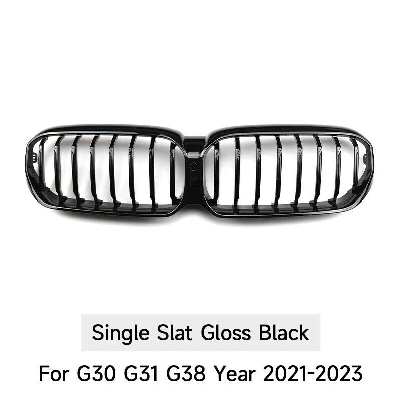 Автомобильный передний бампер для BMW 5 серии G30 G31 G38 LCI, радиатор из Single Gloss Black