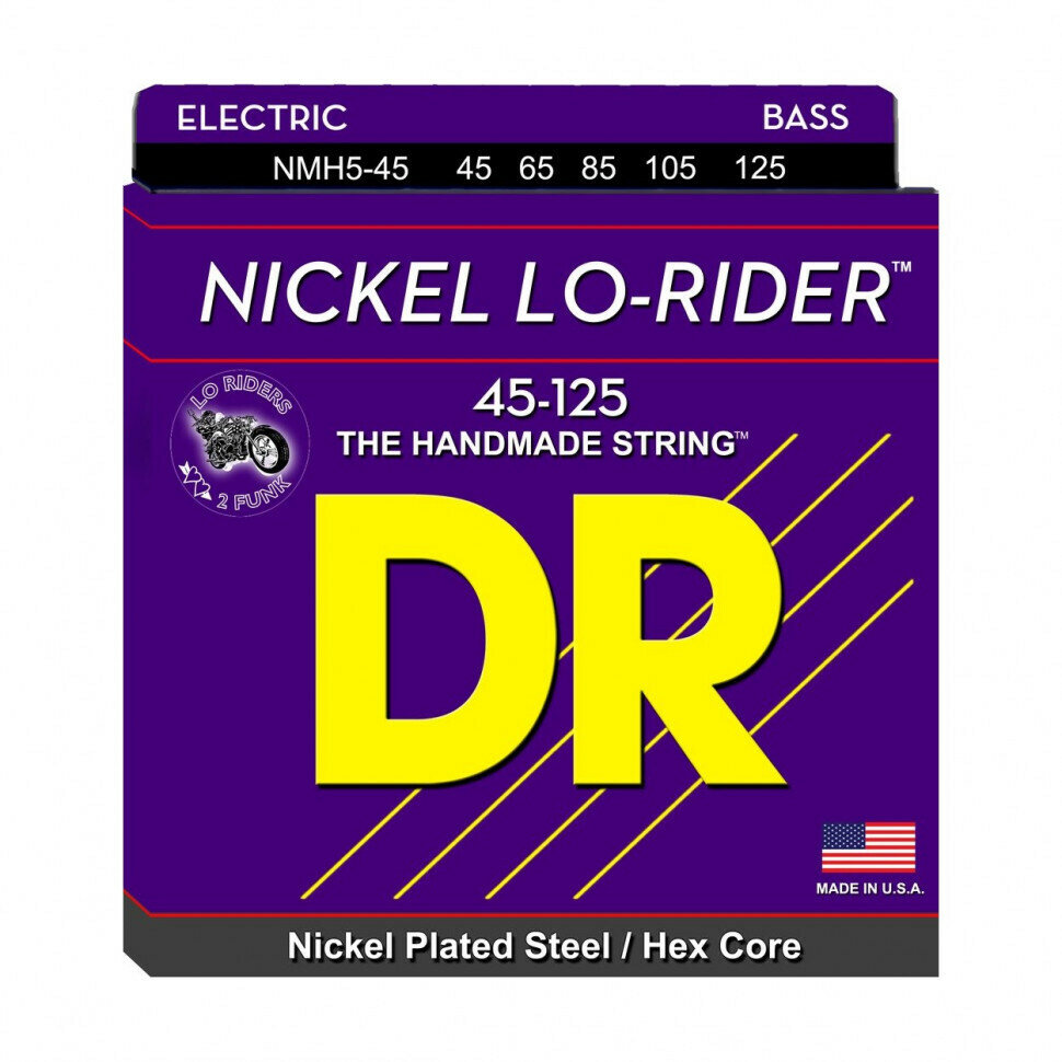 DR Strings NMH5-45 NICKEL LO-RIDER Струны для 5-струнной бас-гитары