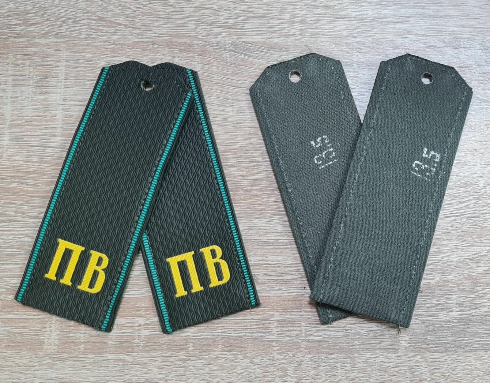 Погоны Пограничных войск (ПВ), с хранения, 13,5 см.