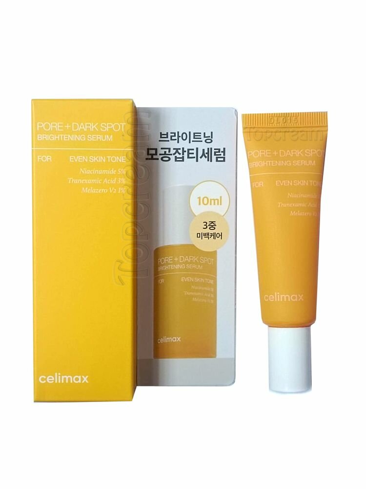 Celimax Миниатюра сыворотки для выравнивания тона и рельефа кожи 10 мл Pore+Dark Spot Brightening Serum
