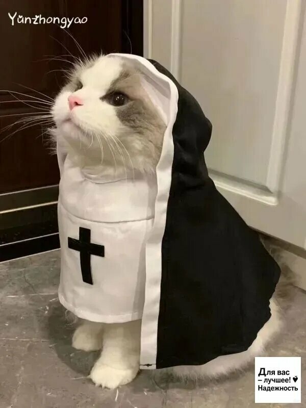 Монахийский наряд, Смешная одежда для собак и кошек, COSPLAY, Хэллоуин