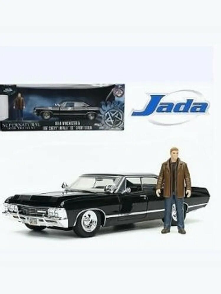 Обновленная версия с музыкой Jada Toys 1:24 Модель автомобиля, Сила зла Импала, Dean Winchester & 1967 Chevrolet Impala SS Supernatural
