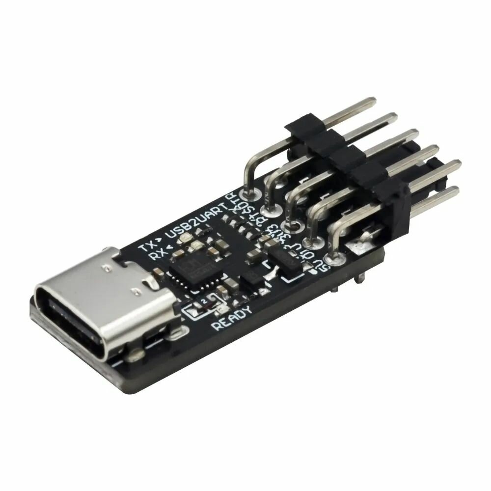 Type-c UART, TTL конвертер, адаптер, преобразователь интерфейсов на чипе CH343P (3,3-5v) 6Mbps Max.