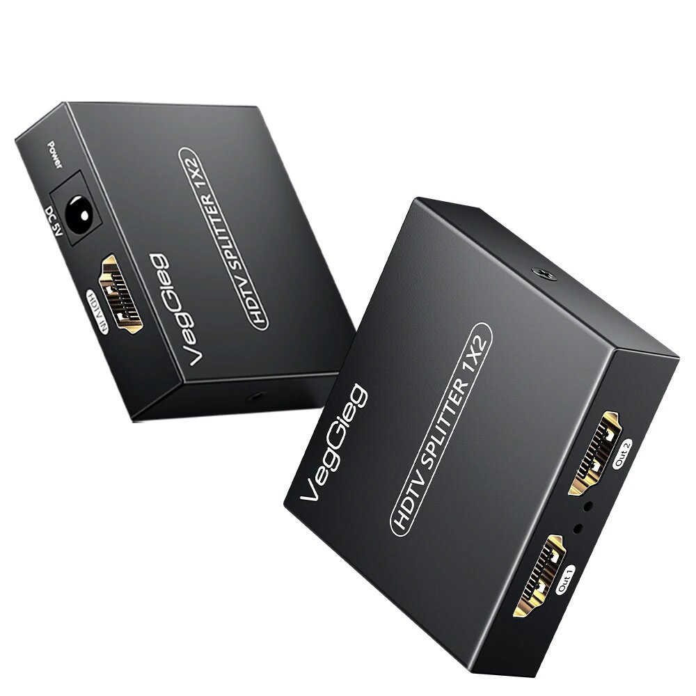 VegGieg HDMI-сплиттер 4K 1 вход 2 выхода