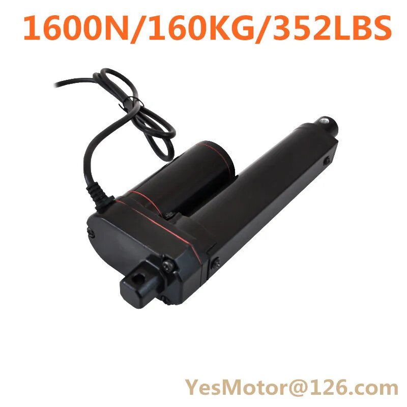 Линейный привод M7 12В, 20-150мм, 1600Н, ход 50мм