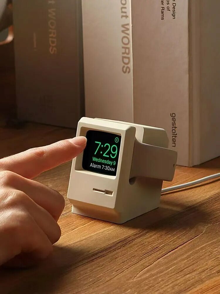 Подставка для Apple Watch MGZY Совместима с iWatch серии 9 8 7 6 SE 5 4 3 2 1 SE (45 мм, 44 мм, 42 мм, 41 мм, 40 мм, 38 мм) Поддерживает режим ночной подставки