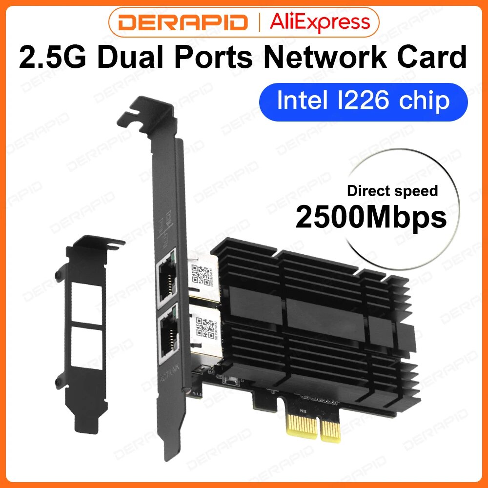 Сетевая карта 2.5G Intel I226-V 1 Port — фото 1