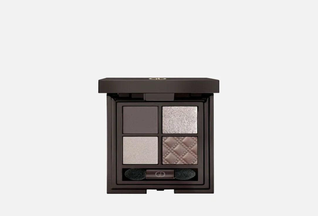 Ga De IDYLLIC SOFT SATIN Четырехцветные тени для век 7 г 37 Silver Smoke