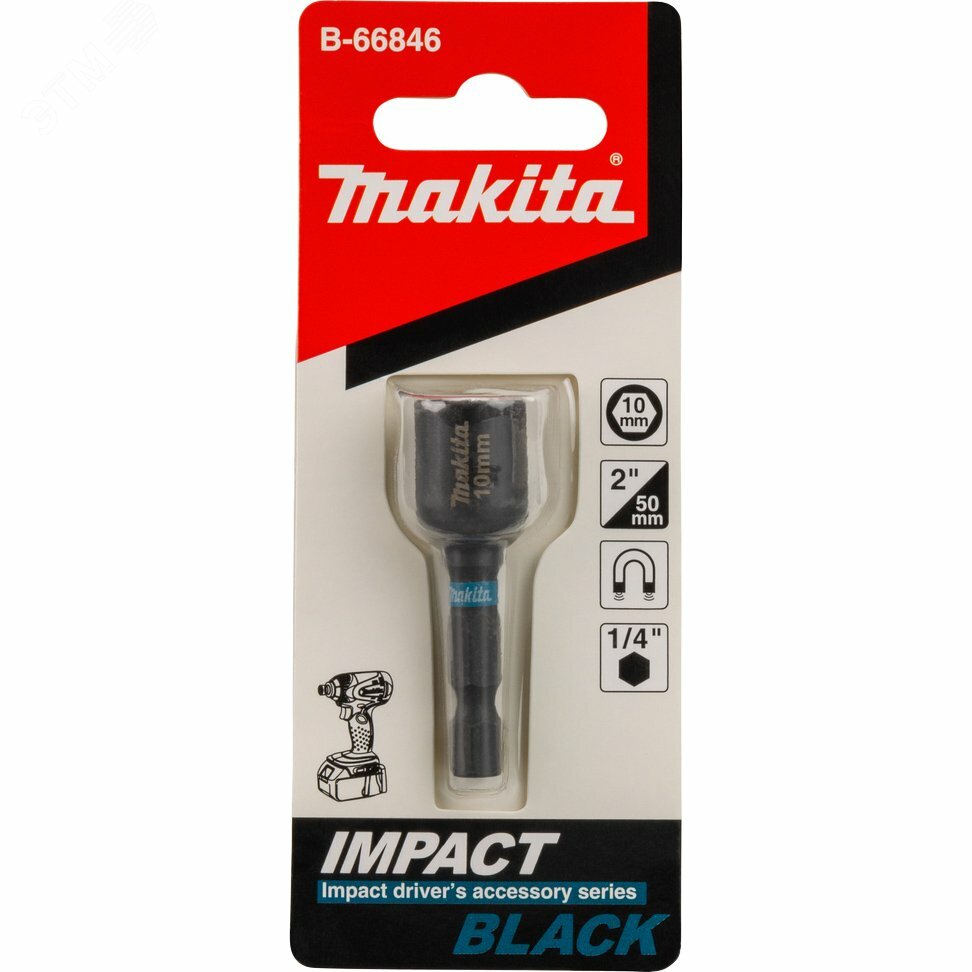 Торцовая магнитная головка Impact Black 10х50 Makita B-66846