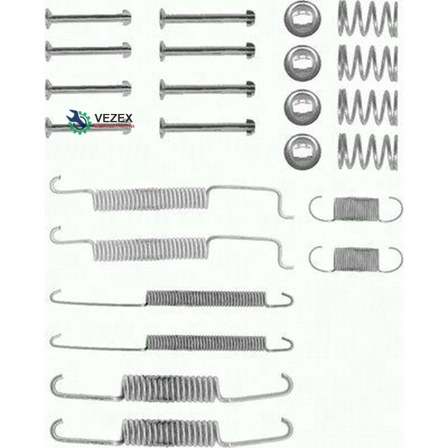 BEHR-HELLA 8DZ355200-011 Ремкомплект тормозных колодок