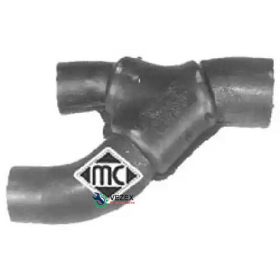 METALCAUCHO 08980 Патрубок opl astra-g 1,8-16v от термостата к водяному насосу
