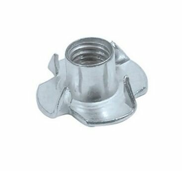 Гайка M6x9 DIN 1624 мебельная врезная, оцинк. (30 шт.) МС