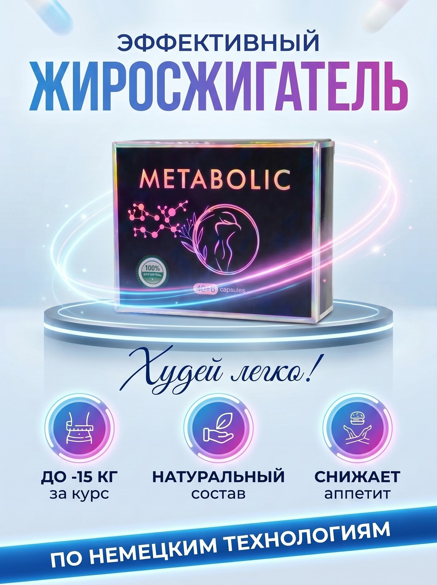 Мощный жиросжигатель PERFECT в капсулах для похудения и снижения веса