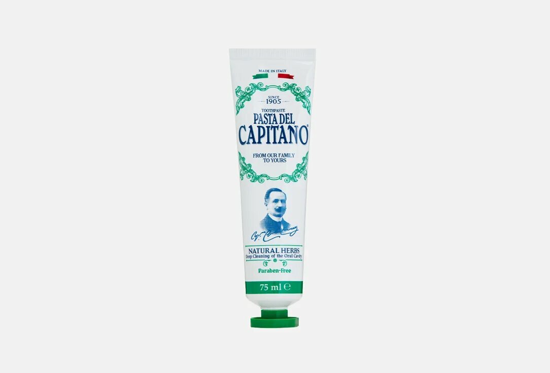 Pasta del Capitano Natural Herbs Зубная паста 75мл