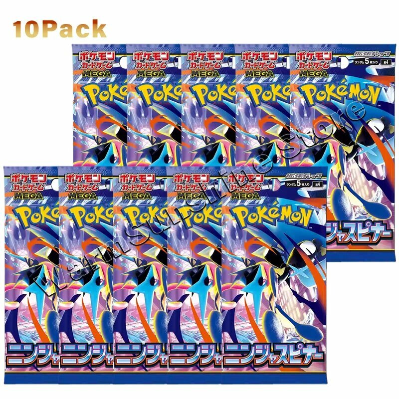 Карты Покемон PTCG японское издание бустер-пак/бокс M4 Синий, 10Pack