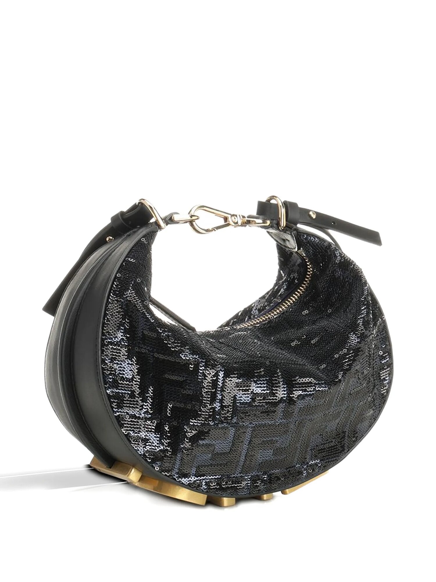 Сумка FENDI Mini Fendigraphy shoulder bag, черный/черный — фото 1