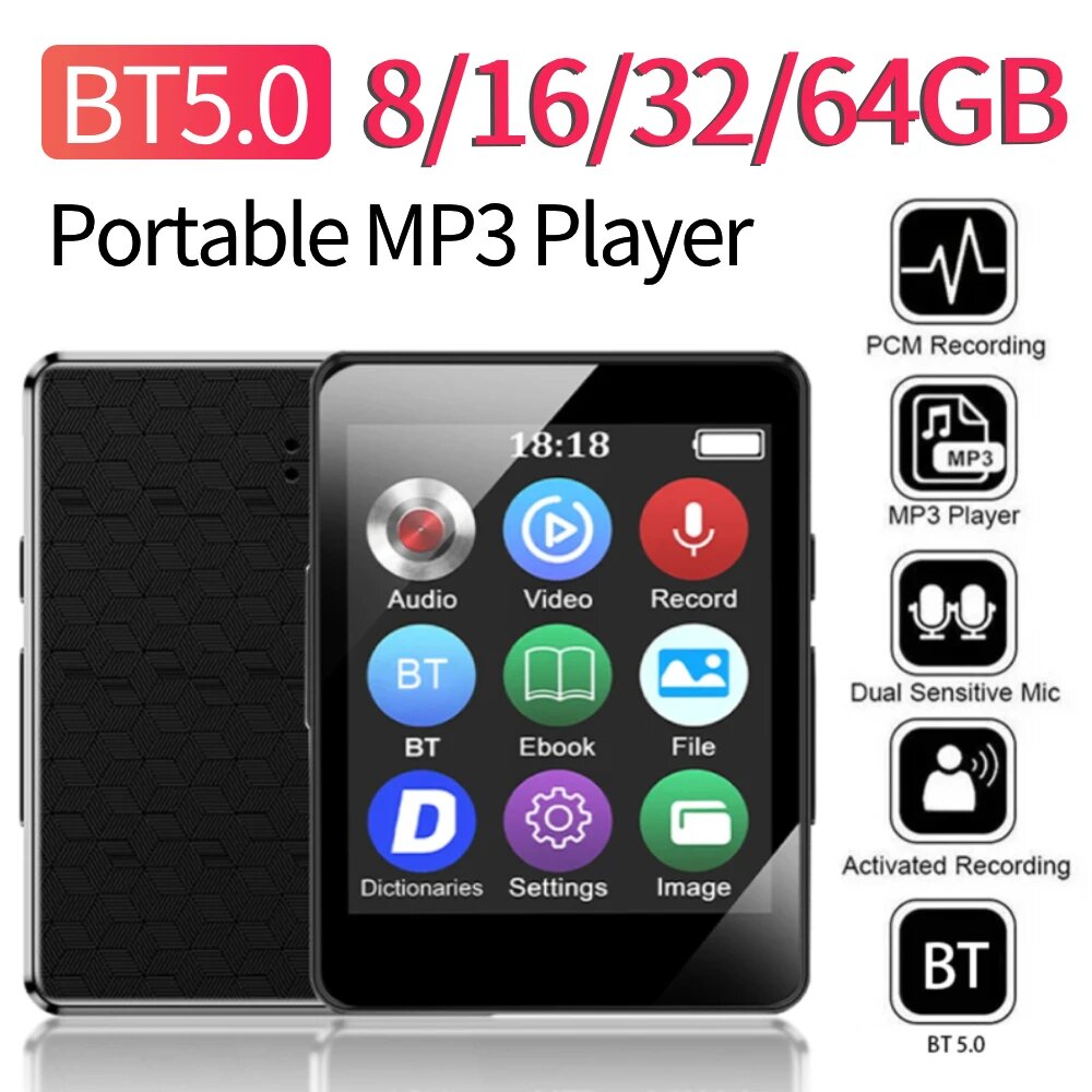 MP3-плеер Sony Walkman Bluetooth 5.0 8/16/32/64 ГБ MP3 Only