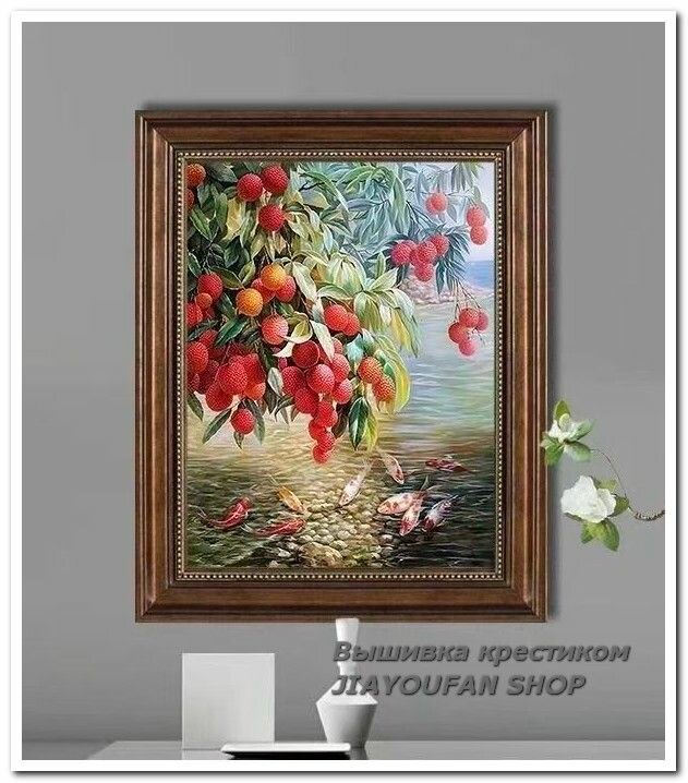 Набор для вышивания крестом, 14 Канiteй (14CT), канва 50x60 см, готовая вышивка 40x50 см