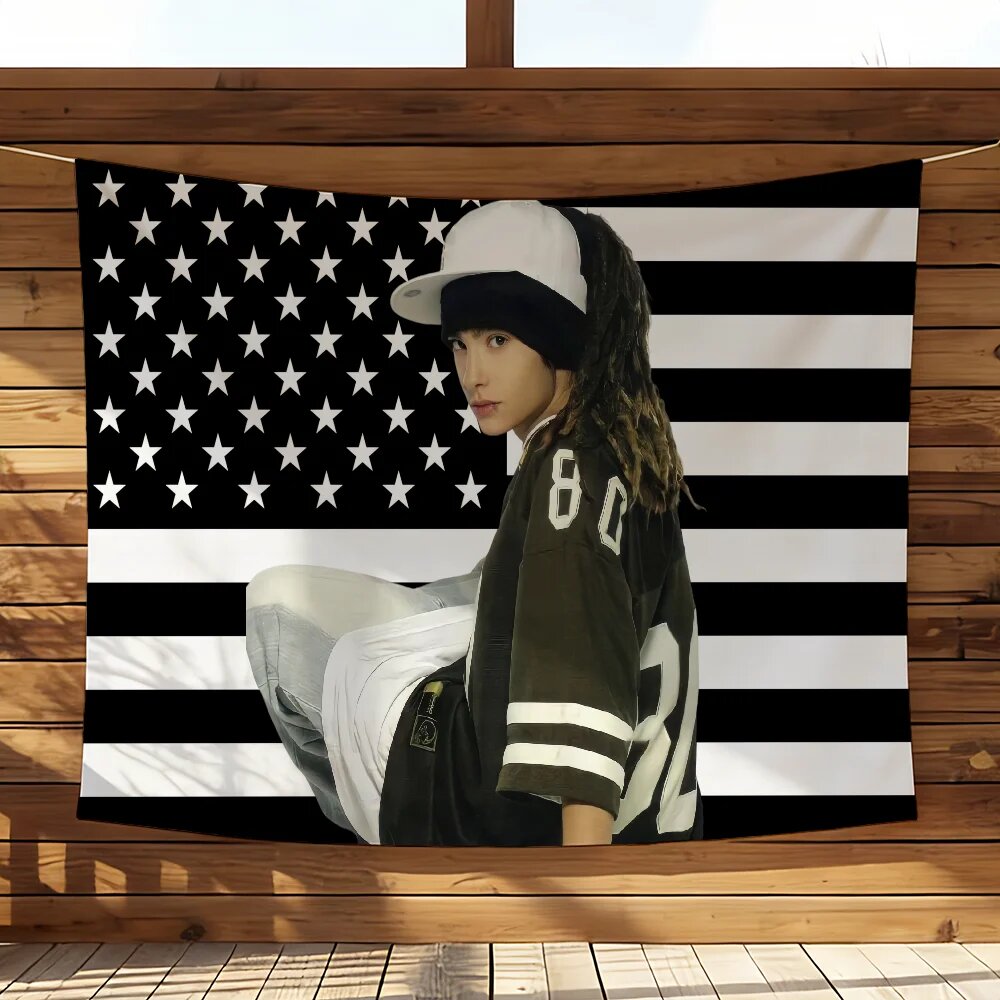 Флаг США с изображением Тома Каулитца черный 24x36in(60x90cm), 26226JDQ002