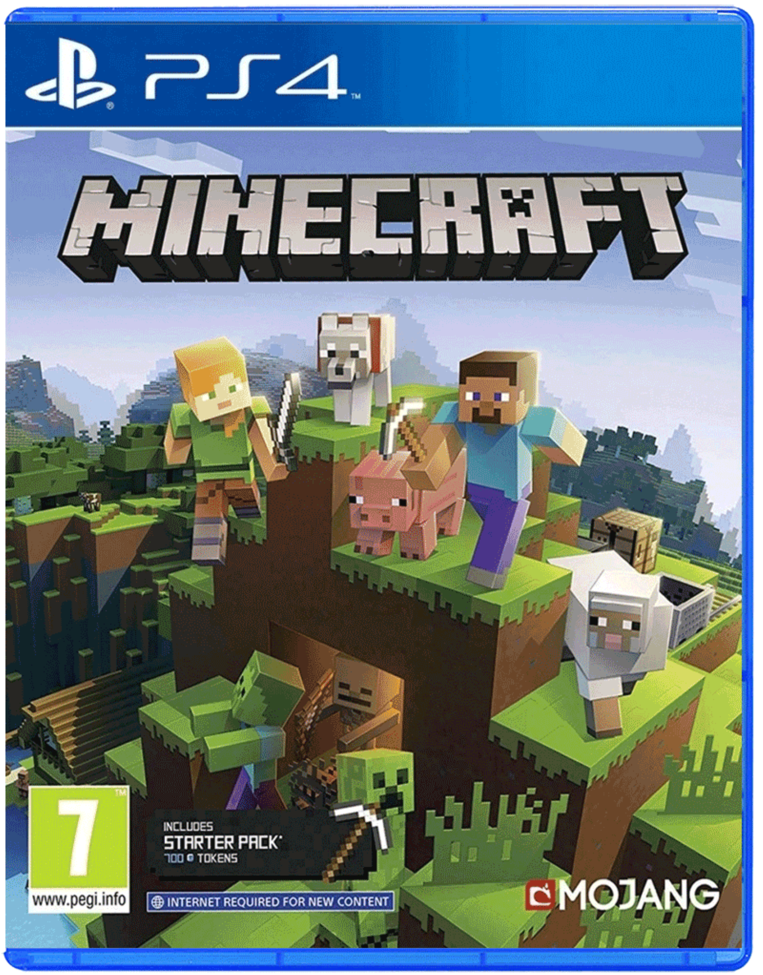 Minecraft Bedrock (с поддержкой PS VR) (русская версия) (PS4)