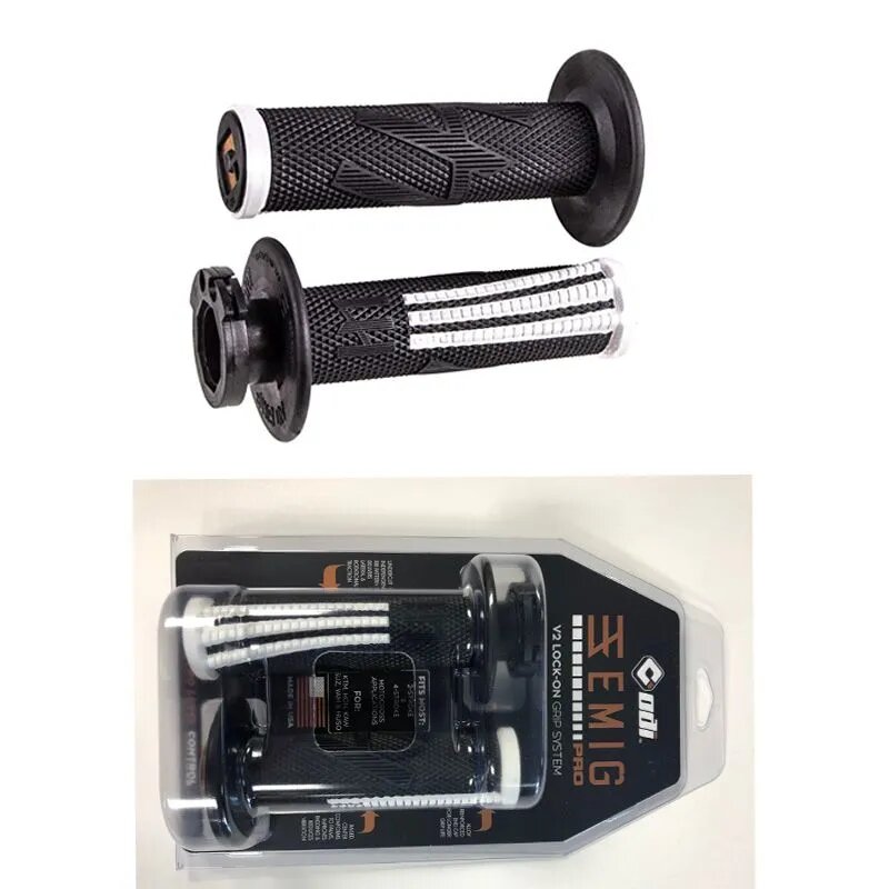 Грипсы ODI EMIG PRO V2 LOCK-ON GRIPS White