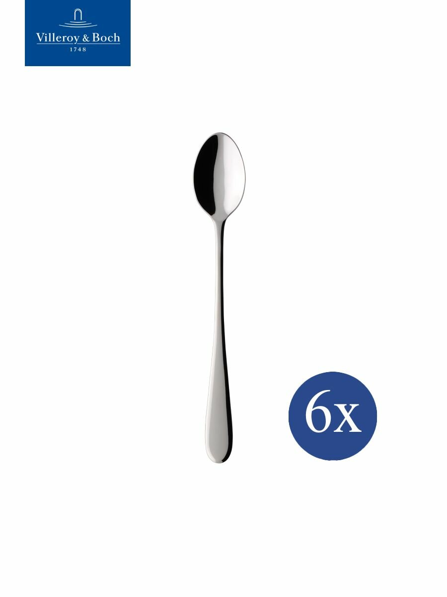 Набор коктейльных ложек 18,1 см, 6 предметов, Oscar, Villeroy & Boch, Нержавеющая сталь
