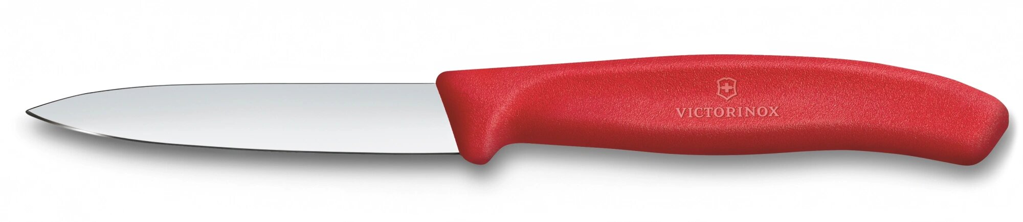 Нож кухонный Victorinox Swiss Classic (6.7601. C1) стальной универсальный для чистки овощей и фруктов лезв.80мм прямая заточка красный