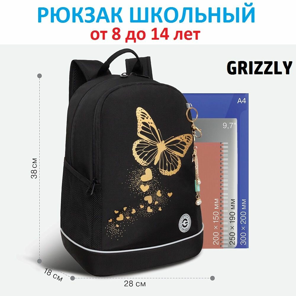 Рюкзак школьный для девочек GRIZZLY