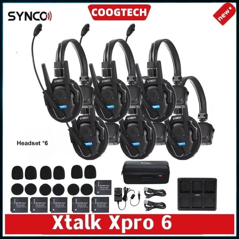 Система беспроводного интеркома для удалённых гарнитур Synco Xtalk XPRO 2.4G Full-Duplex X2 X3 X5 X9 для съёмок в кино, телевидении и студийных условиях
