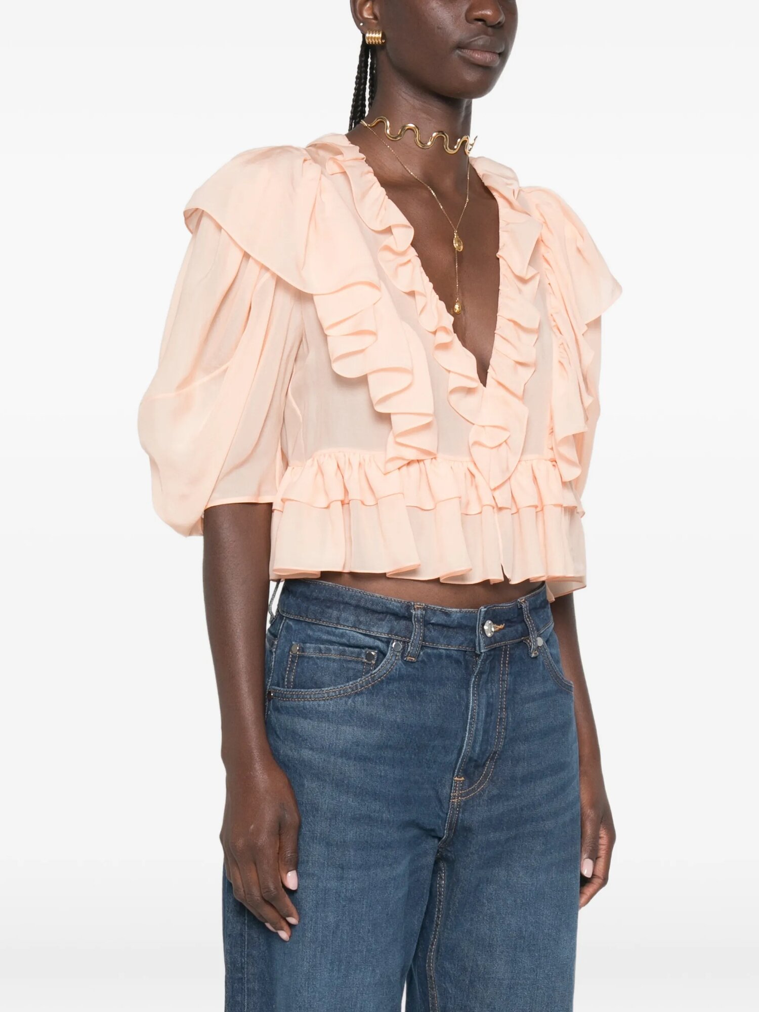 Блуза Chloe Ruffled blouse, размер 38 — фото 1