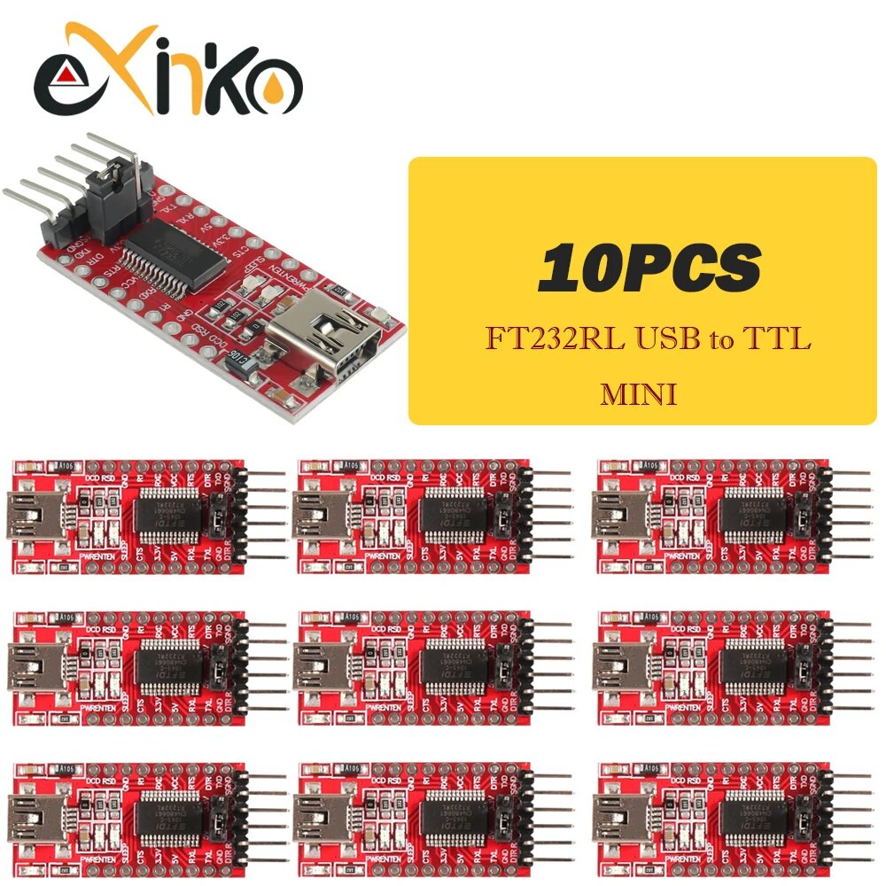 FT232RL USB к TTL Модуль Адаптер 10PCS-Mini USB