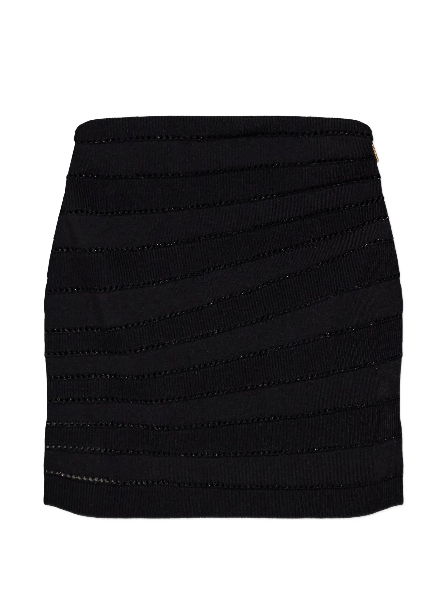 Юбка Pointelle-knit ribbed mini skirt