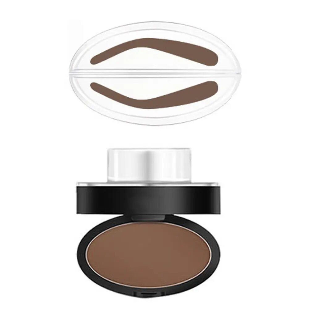 Палетка штампов для бровей 3 цветов Light brown-Arch