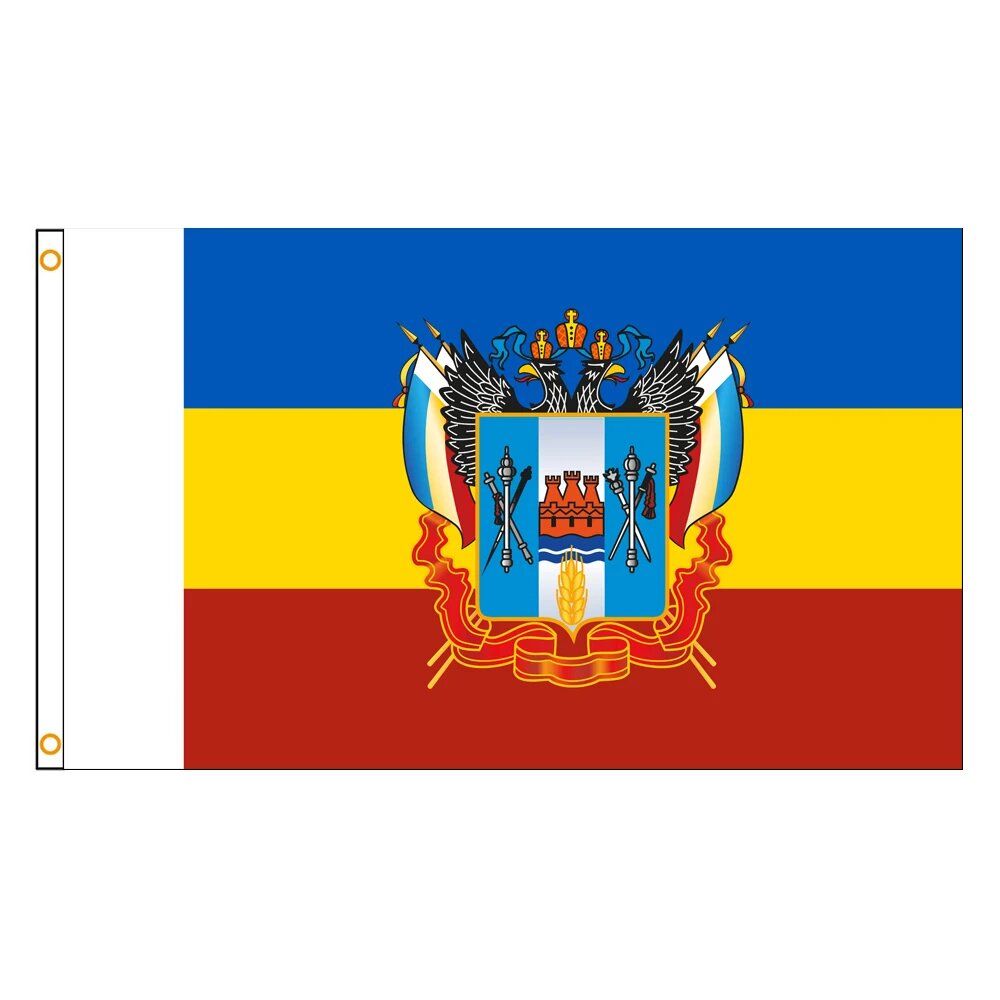 Флаг Ростовской области из полиэстера 3х5 футов 90 x 150cm, FG90QJY25092203