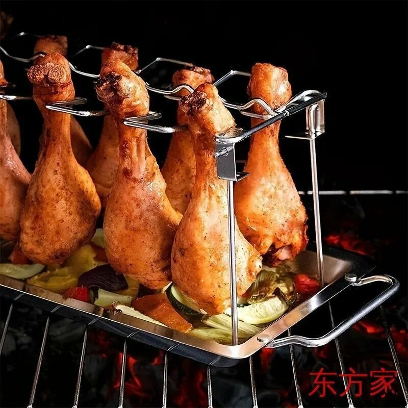 Складная подставка из нержавеющей стали для куриных ножек и крылышек