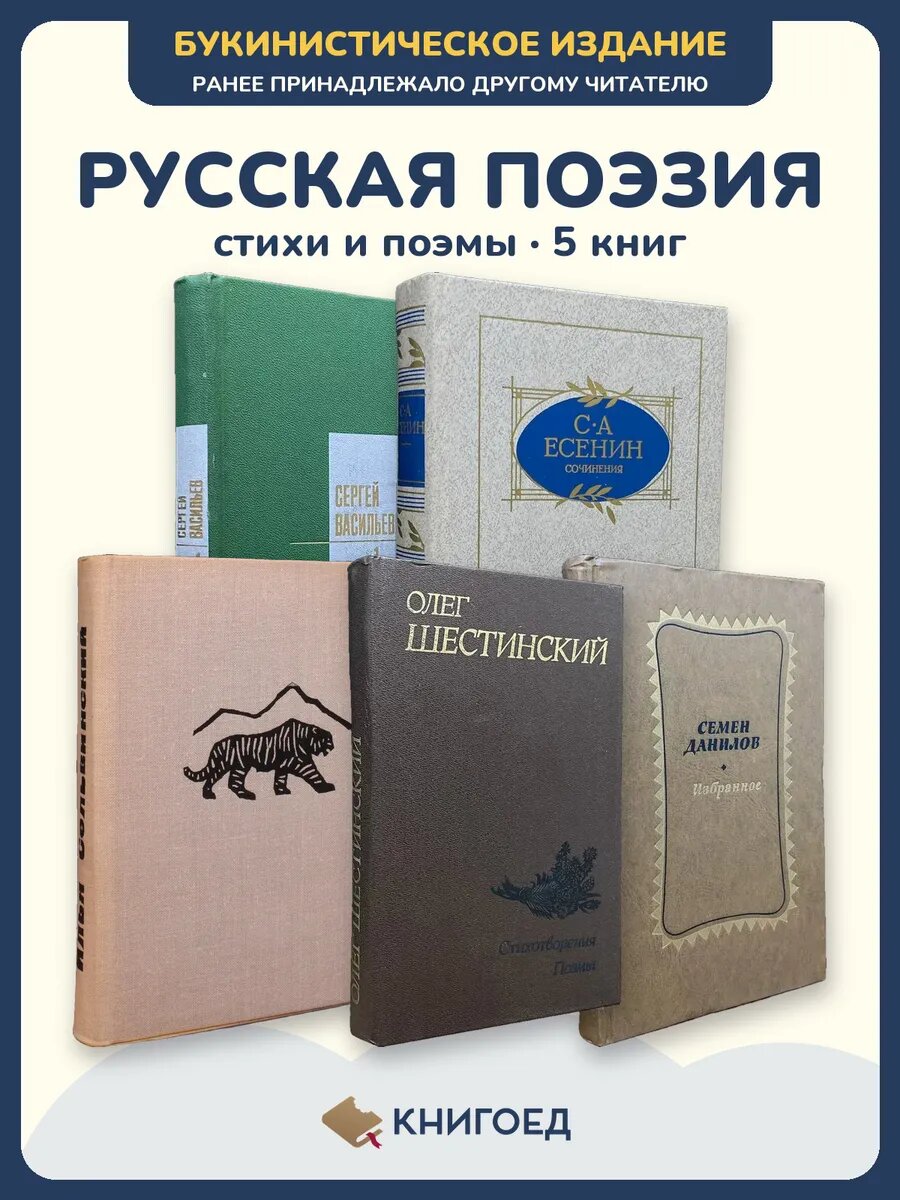Сергей Васильев Александрович и др. — комплект 5 книг (поэзия, букинистика)