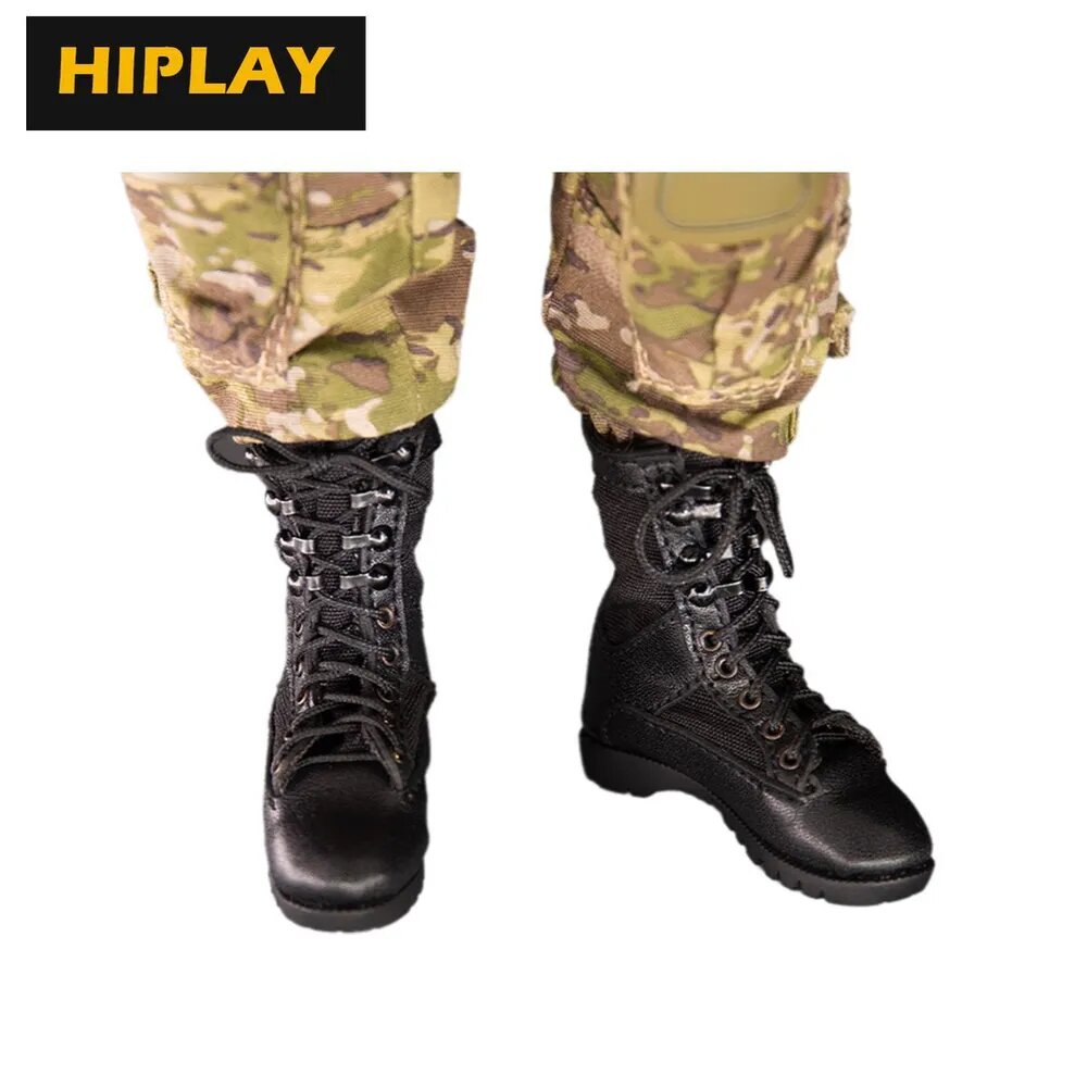 HiPlay Shoes King 1:6 Масштабный Коллекционный Аксессуарный Набор: ботинки, Черные для 12-дюймовой Миниатюрной Фигурки SK011B